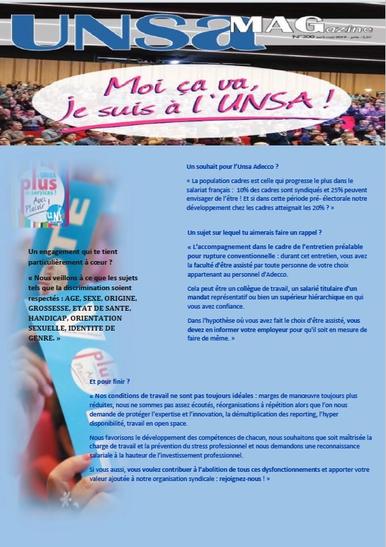 Nous Connaître - UNSA Adecco